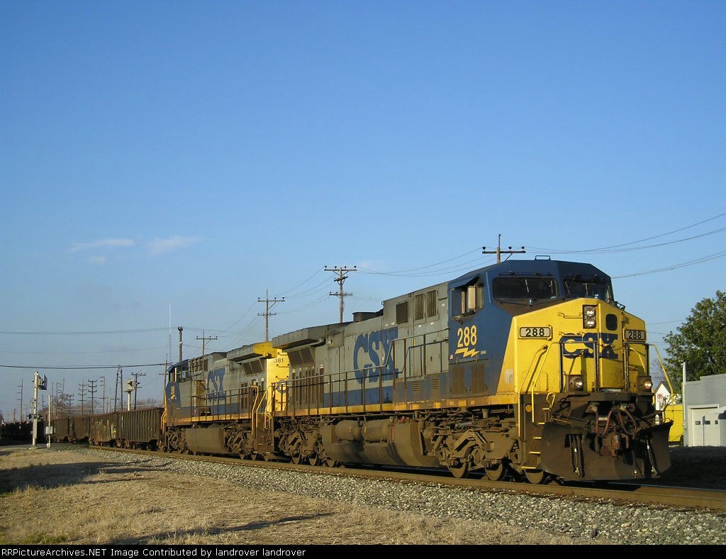 CSXT 288 On CSX K 587 Eastbound